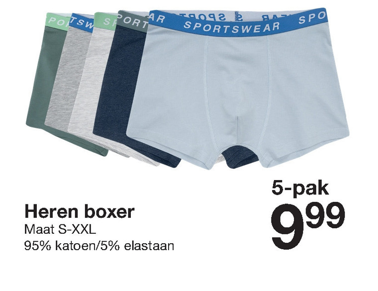 heren boxershort folder aanbieding bij Zeeman - details