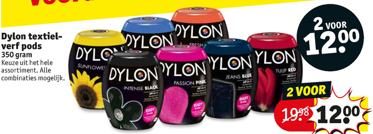 Dylon textielverf folder aanbieding bij Kruidvat - details