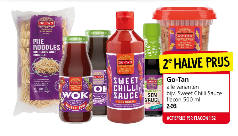 Go-Tan kokosmelk, kroepoek folder aanbieding bij Jan Linders - details