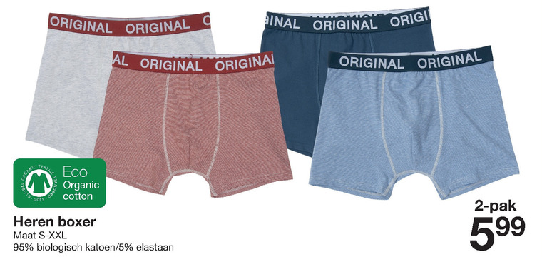 heren boxershort folder aanbieding bij Zeeman - details