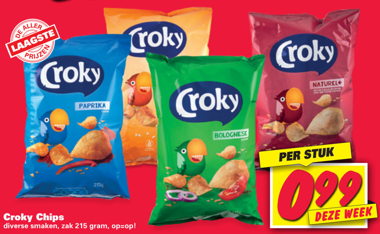 Croky chips folder aanbieding bij Nettorama - details