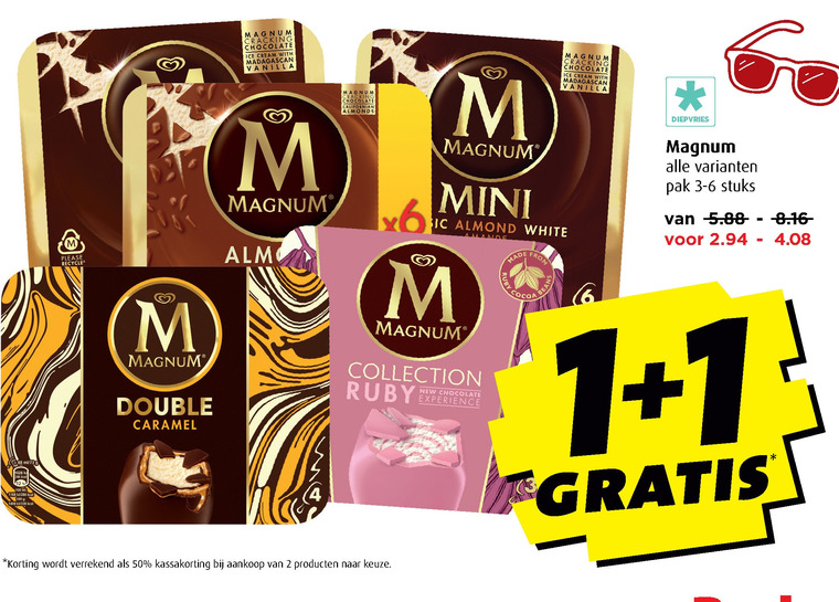 Magnum ijslollies folder aanbieding bij Boni - details