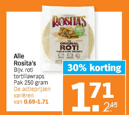 tortilla folder aanbieding bij Albert Heijn - details