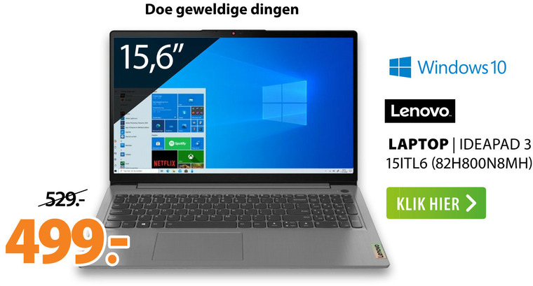 Lenovo notebook folder aanbieding bij Expert - details