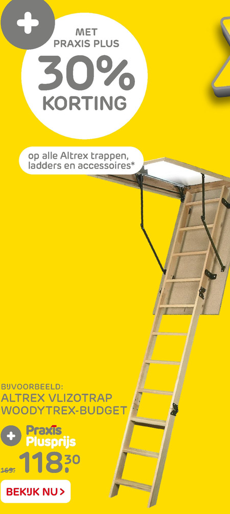 Altrex zoldertrap folder aanbieding bij Praxis - details