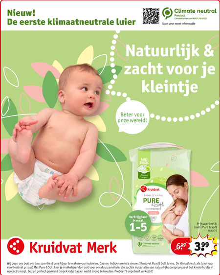 Kruidvat Huismerk luiers folder aanbieding bij Kruidvat - details