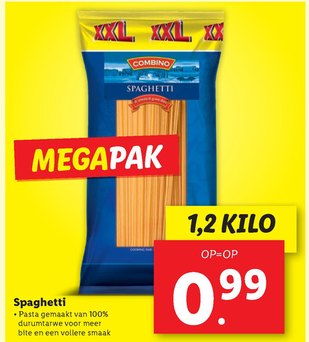 Combino spaghetti folder aanbieding bij Lidl - details