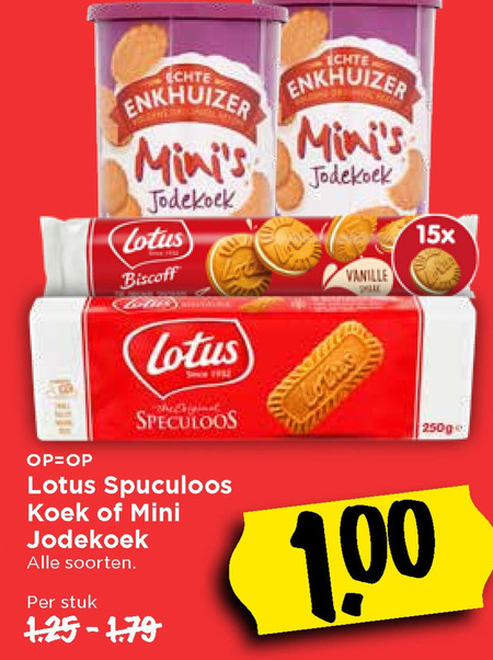Lotus biscuits, koek folder aanbieding bij Vomar - details