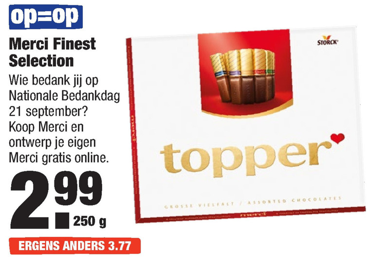 Merci chocolade folder aanbieding bij Aldi - details