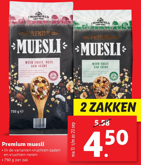 muesli folder aanbieding bij Lidl - details