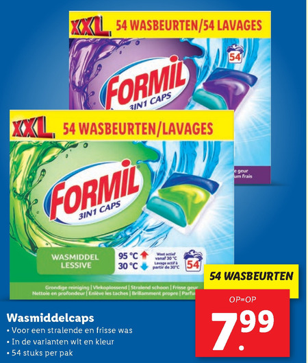 Formil wasmiddel folder aanbieding bij Lidl - details