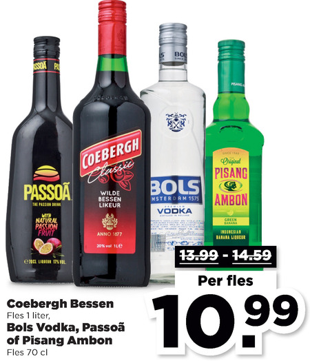 Bols bessenjenever, wodka folder aanbieding bij Plus - details