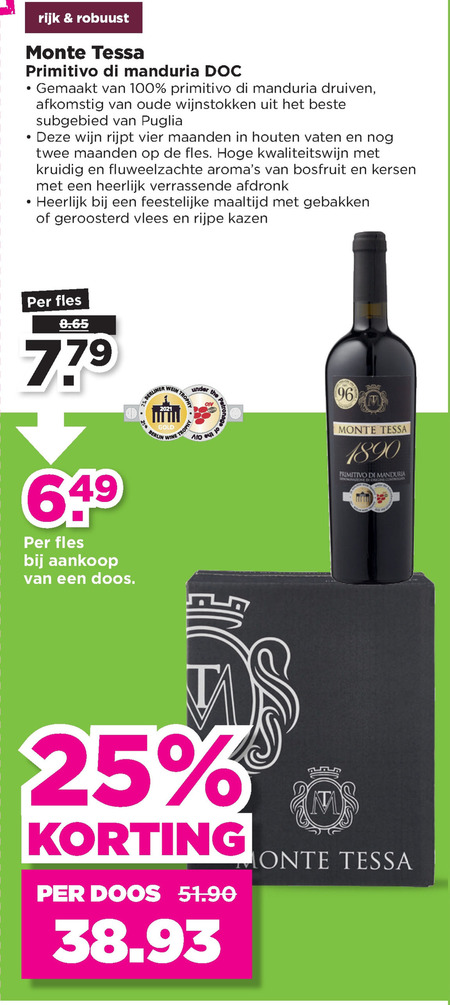 rode wijn folder aanbieding bij Plus - details