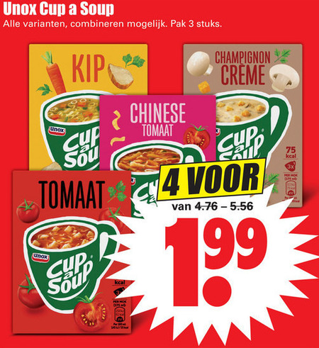 Cup a Soup soep folder aanbieding bij Dirk - details