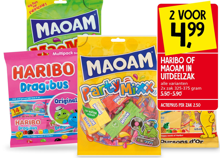 Haribo snoep folder aanbieding bij Jan Linders - details