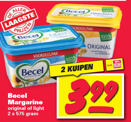 Becel margarine folder aanbieding bij Nettorama - details
