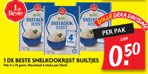 1 De Beste rijst folder aanbieding bij Dekamarkt - details