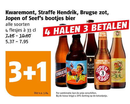 Straffe Hendrik speciaalbier folder aanbieding bij Poiesz - details