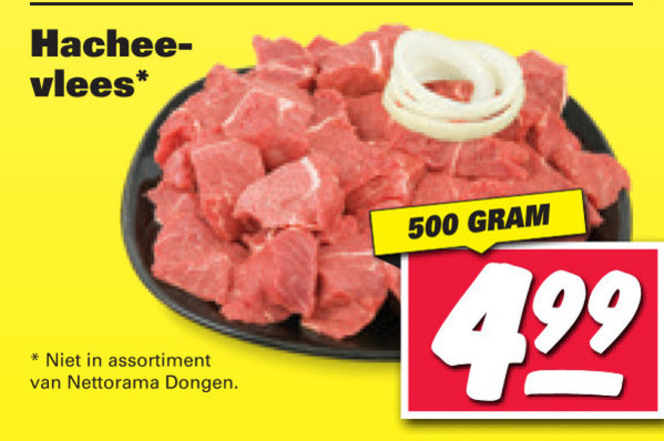 hacheevlees folder aanbieding bij Nettorama - details