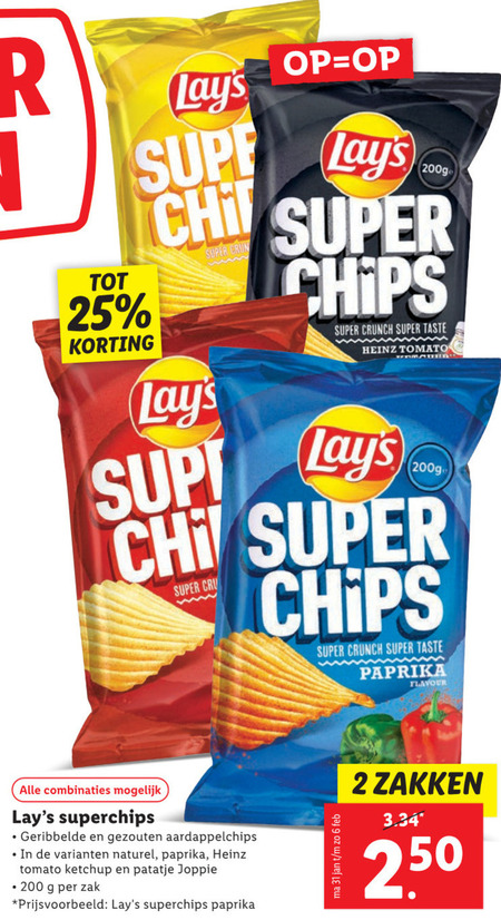 Lays chips folder aanbieding bij Lidl - details