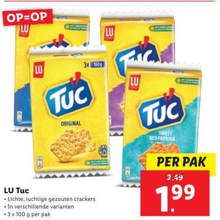 Lu Tuc crackers folder aanbieding bij Lidl - details
