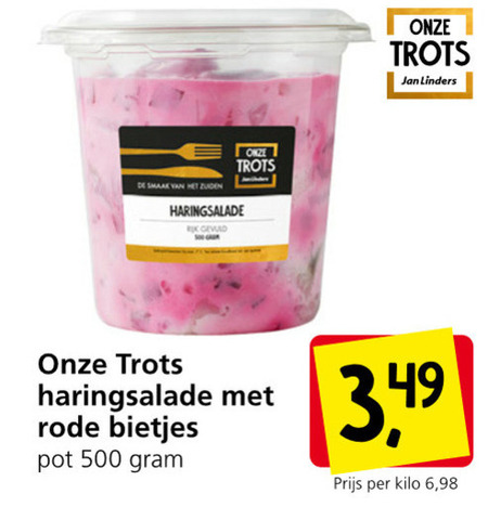 salade folder aanbieding bij Jan Linders - details