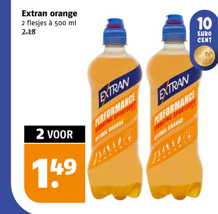 Extran sportdrank folder aanbieding bij Poiesz - details