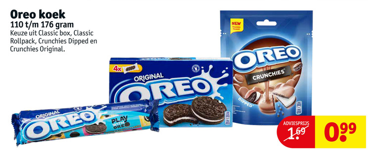 Oreo biscuits folder aanbieding bij Kruidvat - details