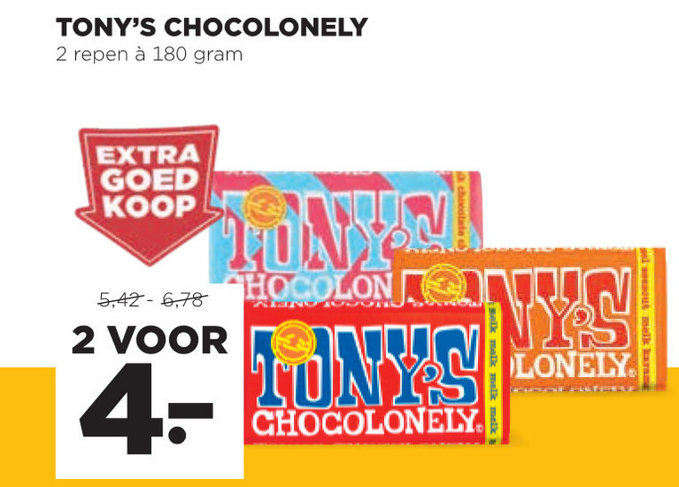 Tony Chocolony chocolade folder aanbieding bij Jumbo - details