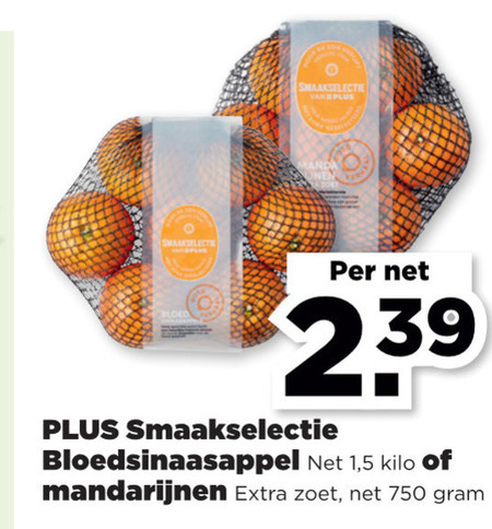 mandarijnen, bloedsinaasappelen folder aanbieding bij Plus - details