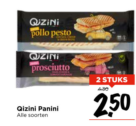Qizini panini folder aanbieding bij Vomar - details