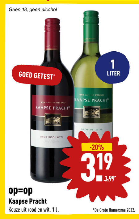 witte wijn, rode wijn folder aanbieding bij Aldi - details