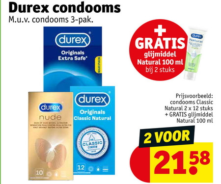 Durex condooms folder aanbieding bij Kruidvat - details