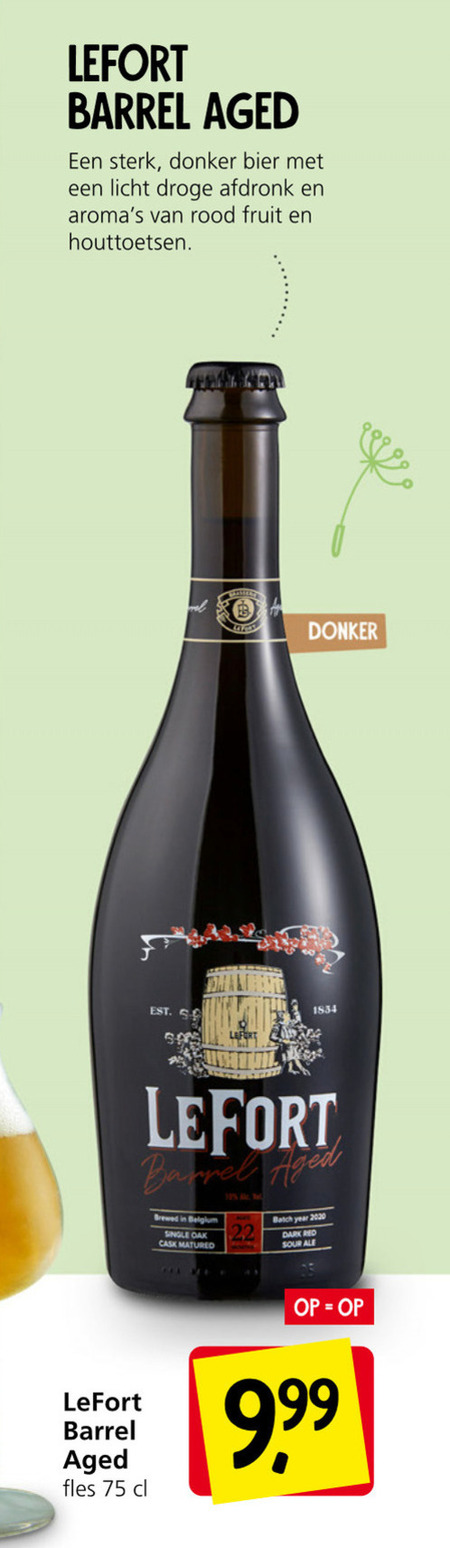 LeFort speciaalbier folder aanbieding bij Jan Linders - details