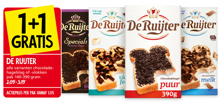 De Ruijter hagelslag, boterhamvlokken folder aanbieding bij Jan Linders ...