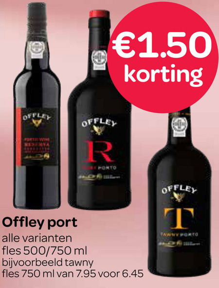 Offley port folder aanbieding bij Spar - details