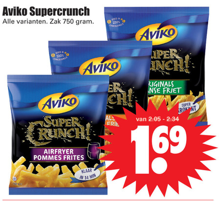 Aviko patat folder aanbieding bij Dirk - details