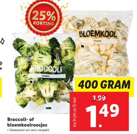 broccoli, bloemkool folder aanbieding bij Lidl - details