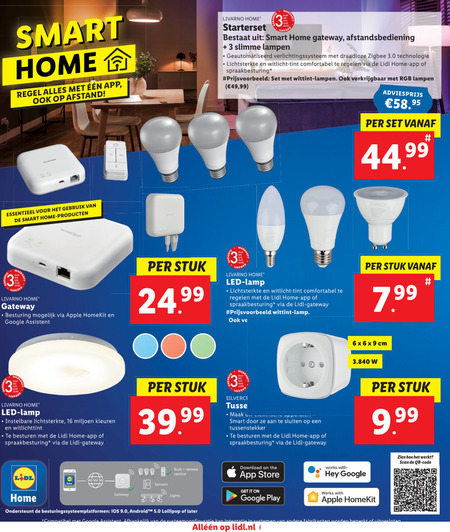 smart ledlamp folder aanbieding bij Lidl - details