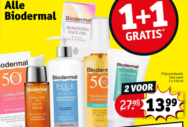Biodermal bodylotion, zonnebrandolie folder aanbieding bij Kruidvat ...