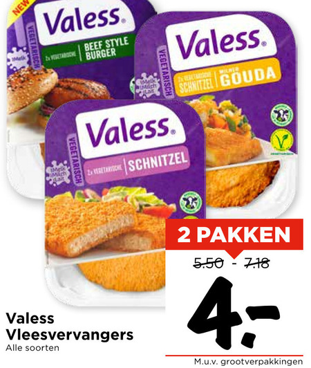 Valess vegetarisch folder aanbieding bij Vomar - details