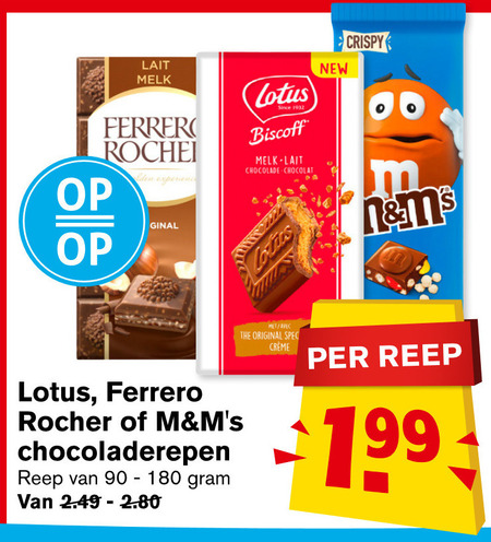Lotus chocolade folder aanbieding bij Hoogvliet - details