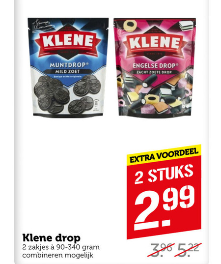 Klene drop folder aanbieding bij Coop - details