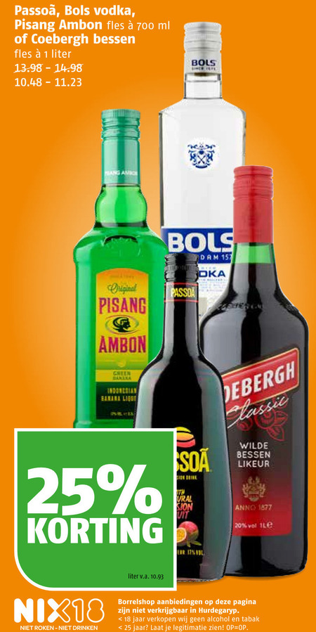 bessenjenever, likeur folder aanbieding bij Poiesz - details