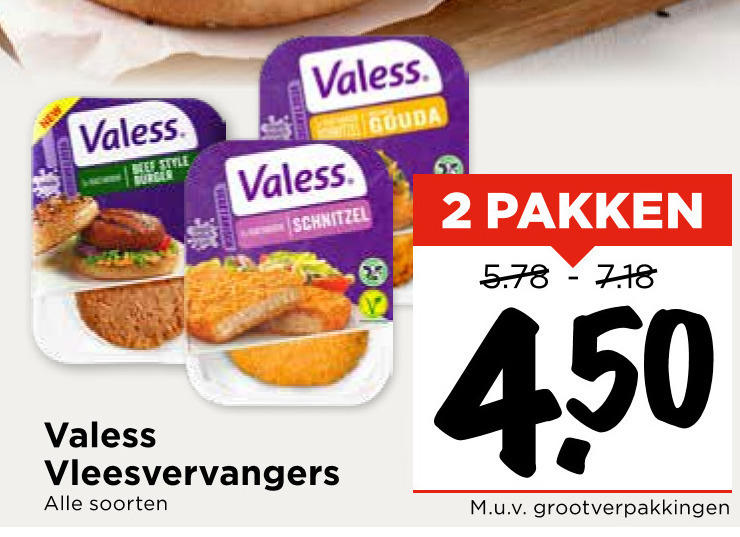 Valess vegetarisch folder aanbieding bij Vomar - details