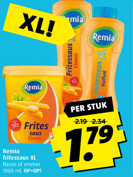 Remia fritessaus folder aanbieding bij Boni - details