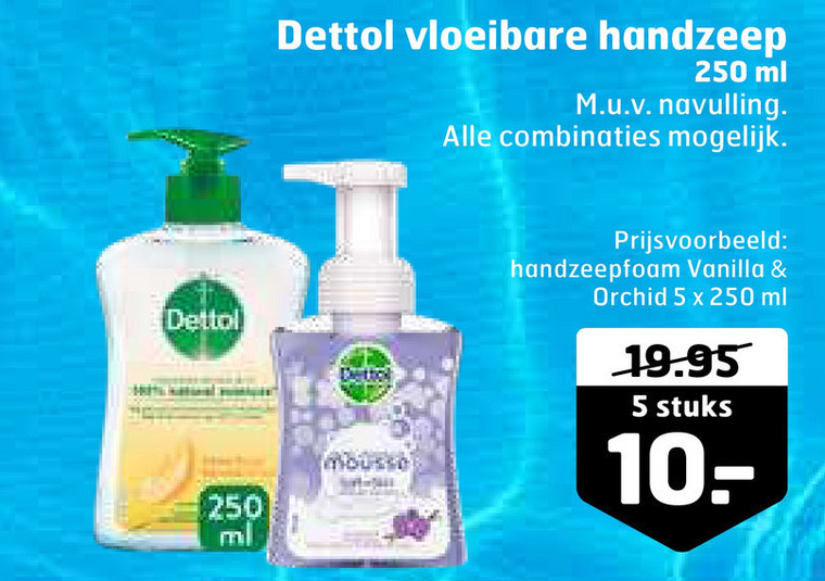 Dettol handzeep folder aanbieding bij Trekpleister - details