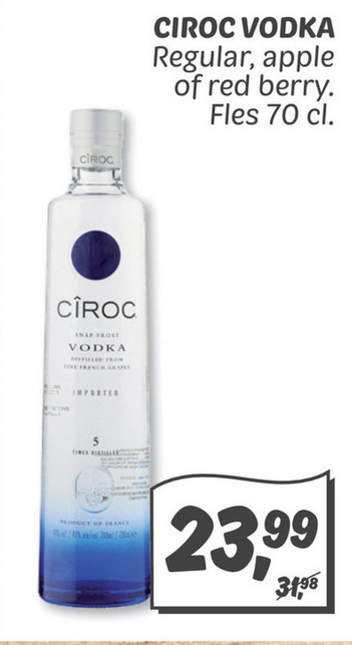 Ciroc wodka folder aanbieding bij Dekamarkt - details