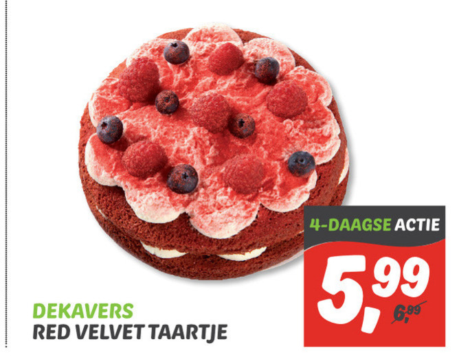 taart folder aanbieding bij Dekamarkt - details