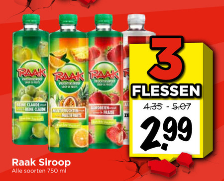 Raak limonadesiroop folder aanbieding bij Vomar - details